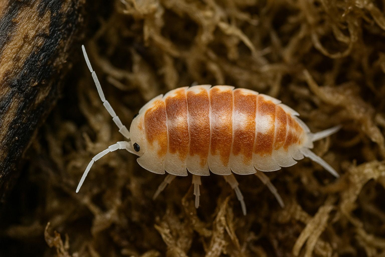 🍊 Orange Cream Isopods (Porcellio scaber “Orange Cream”) – Microterra Labs